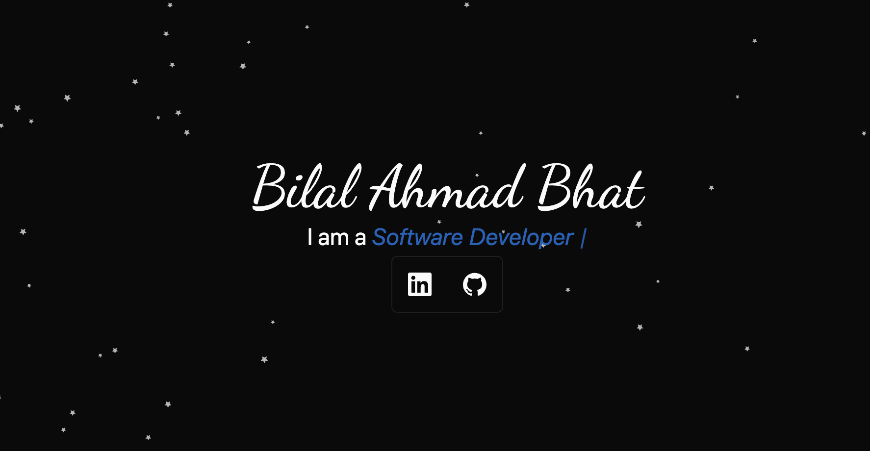Bilal Ahmad Bhat Software Engineer Fullstack Developer